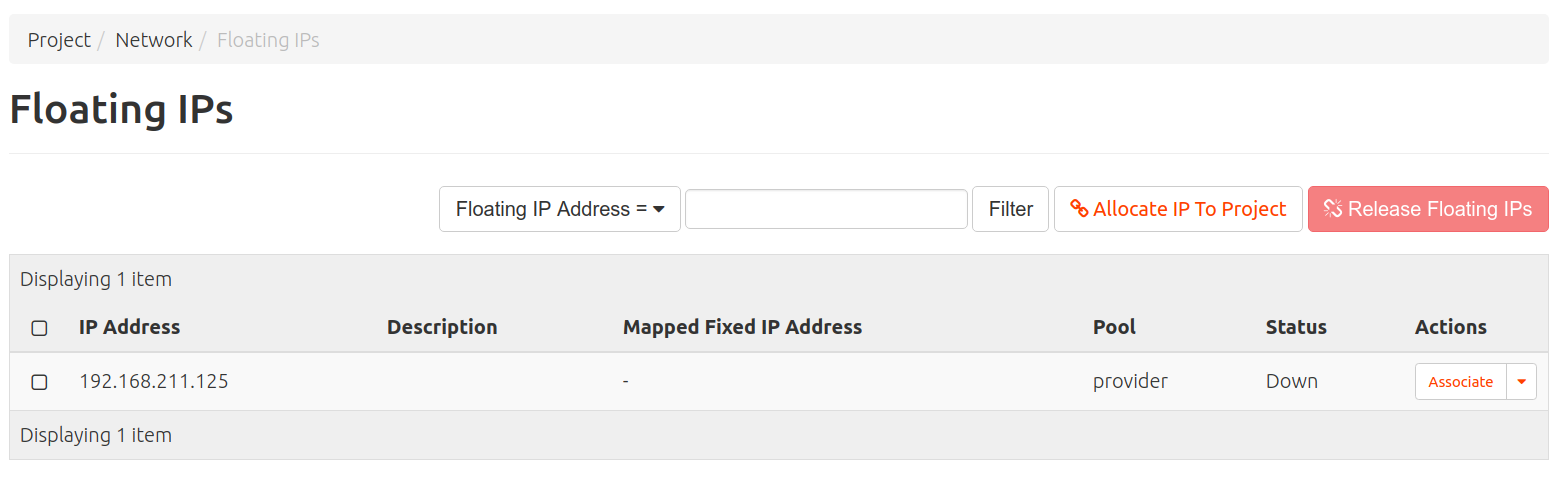 A04-IPs Flotantes y Grupos de Seguridad - OpenStackLDV